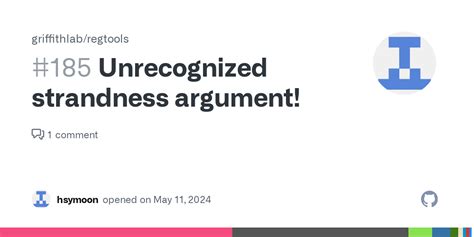 Unrecognized Strandness Argument · Issue 185 · Griffithlabregtools