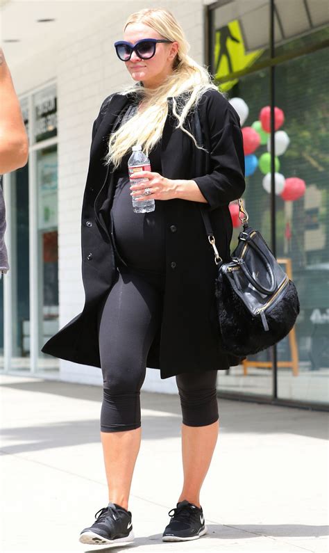 Pregnant Ashlee Simpson Leaves A Gym In Studio City Hawtcelebs