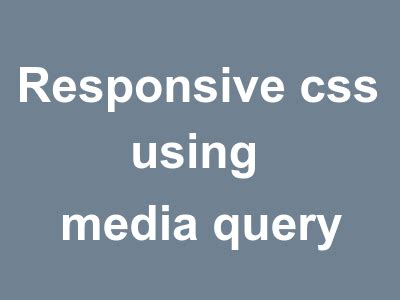 Responsive Css Using Media Queries Laxman Chavda