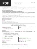 Scaler Topics - Python Cheat Sheet | PDF | Python (Programming Language) | Trigonometric Functions