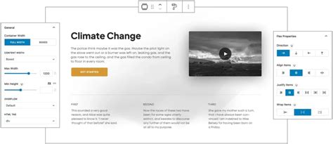 Flex Container Block Free Blocks For Gutenberg Editor