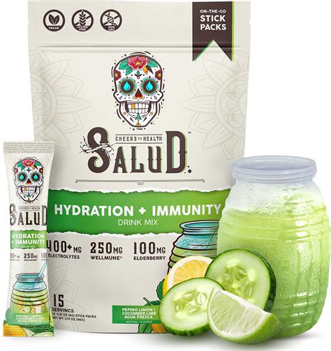 Salud 2 In 1 Hydration Packets Immunity Electrolytes