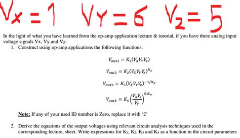 SOLVED Vx 1 Vy 6 Vz 5 In The Light Of What You Have Learned From The Op Application