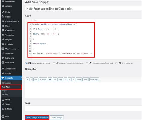 how to hide posts in wordpress quadlayers
