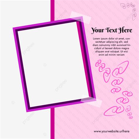 추상 장식이 있는 빈 사진 프레임 그림 프레임 사진 Png 일러스트 및 벡터 에 대한 무료 다운로드 Pngtree