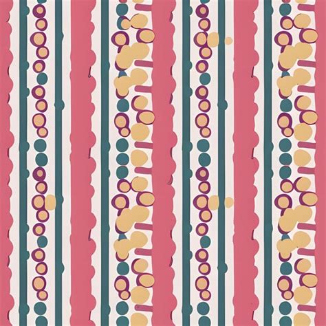 Premium Ai Image A Seamless Pattern Of Polka Dots And Stripes 2
