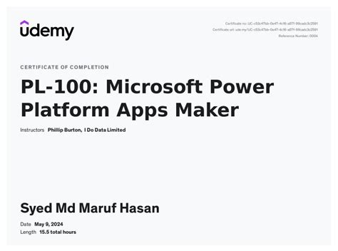 Finished Pl 100 Microsoft Power Platform Apps Course Syed Md Maruf