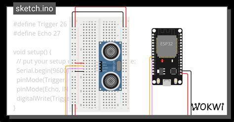 Sensor De Distancia Wokwi Esp32 Stm32 Arduino Simulator