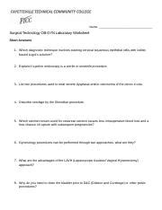 Comprehensive Surgical Technology OB GYN Study Guide Course Hero