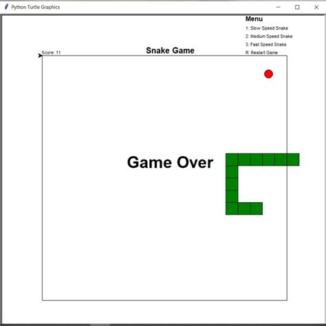 GitHub Demonaire Snake Game Snake Game Based On Python Turtle Library