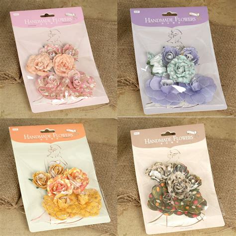 Handmade Flowers Pack Diy 3d Paper Flower For Card Vicedeal