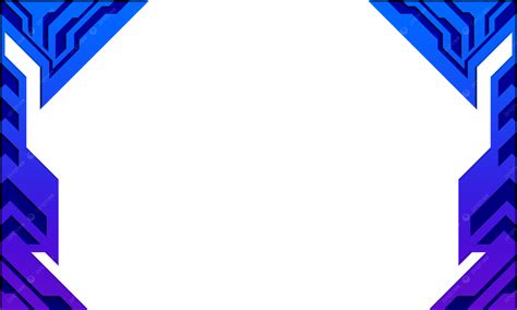 미래 블루 게임 오버레이 배너 테두리 프레임 템플릿 미래의 국경 게임 배너 푸른 Png 일러스트 및 Psd 이미지 무료 다운로드 Pngtree