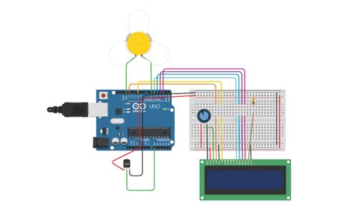 Circuit Design Fan Controller Tinkercad