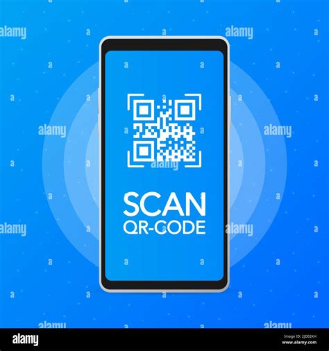 Scan Code Smartphone On White Background Isolated White Background