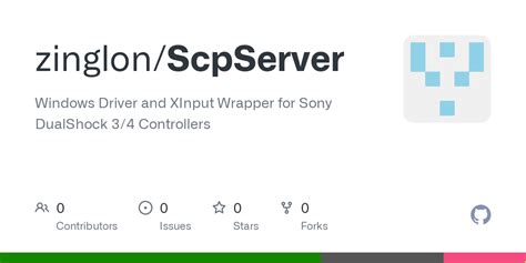 GitHub Zinglon ScpServer Windows Driver And XInput Wrapper For Sony