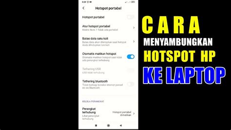 Cara Menyambungkan Hotspot Hp Ke Komputer Homecare