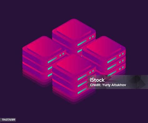 서버 데이터 저장소 데이터 센터 등각 투영 아이콘입니다 벡터 3d 일러스트입니다 0명에 대한 스톡 벡터 아트 및 기타 이미지 0명 3차원 형태 가상현실 Istock
