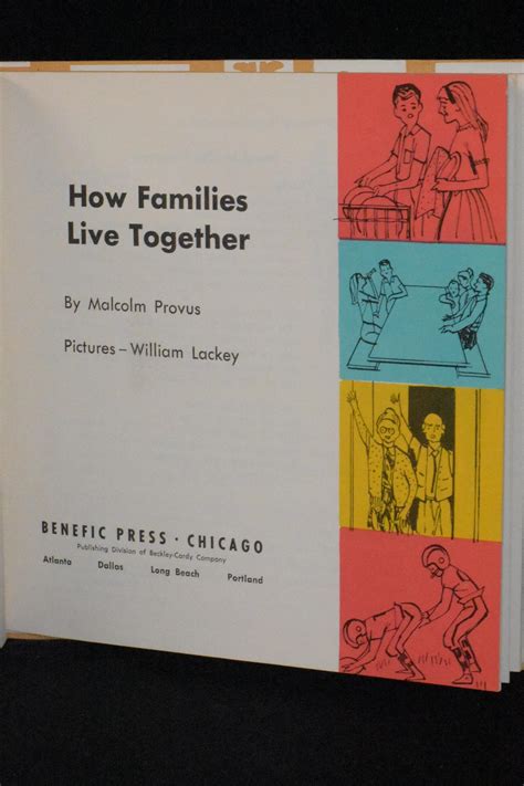 How Families Live Together Par Malcolm Provus Very Good Hardcover