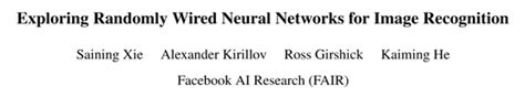 randomly wired neural networks yeslab官网