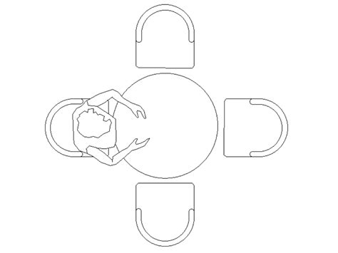 Circular Table In Autocad Download Cad Free 21 7 Kb Bibliocad