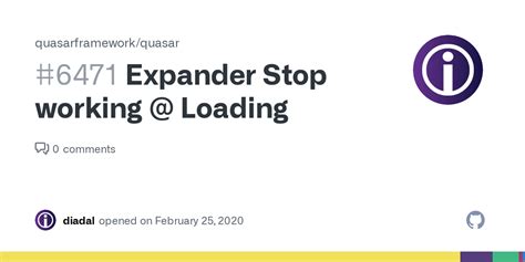 Expander Stop Working Loading · Issue 6471 · Quasarframeworkquasar