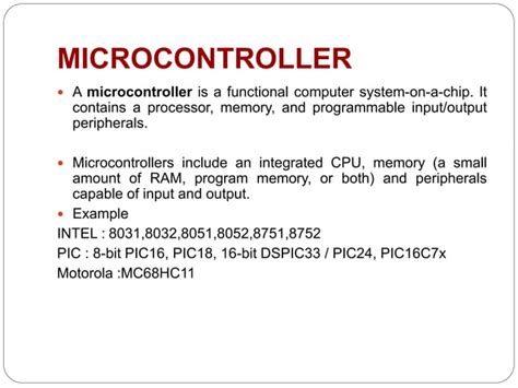 Embedded System Basic And Classifications Pptx Operating Systems