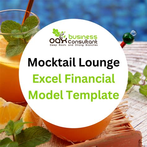 Mocktail Lounge Excel Financial Model Template Financial Financial Modeling Mocktails