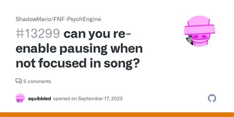 Can You Re Enable Pausing When Not Focused In Song · Issue 13299