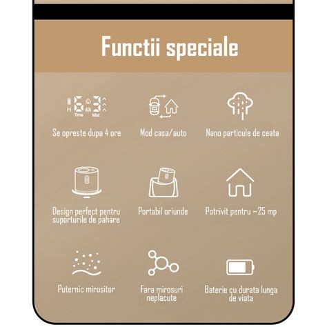 Ароматерапевтичен дифузер за кола преносим безводен пулверизатор Hd Led дисплей 2 сензорни