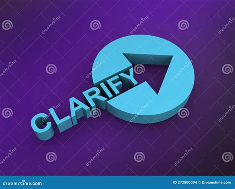 clarify word on purple stock illustration illustration of cartoon