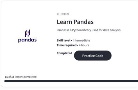 vijay ragav r on linkedin i m happy to announce that i have completed the pandas tutorial from w3…