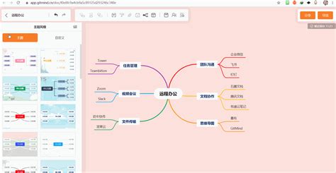 GitMind 免费简单跨平台的在线思维导图 流程图制作工具 免安装网页版 异次元软件下载