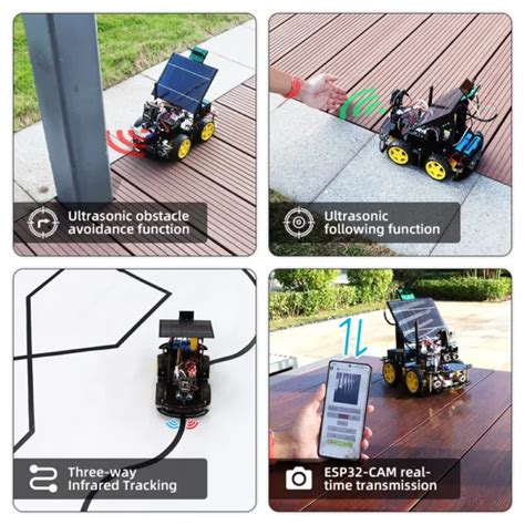 Automation Robot Car Kits For Arduino Programming ESP32 Cam Solar