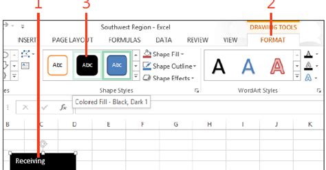 Cara Menerapkan Style Pada Shape Di Excel 2013