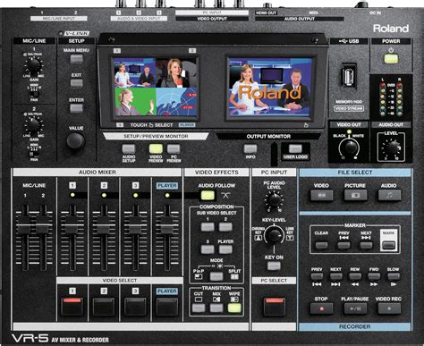 Roland VR-50HD Multi-Format AV Mixer аудио-видео микшер купить в Москве ...