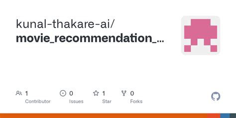 GitHub Kunal Thakare Movie Recommendation Flask