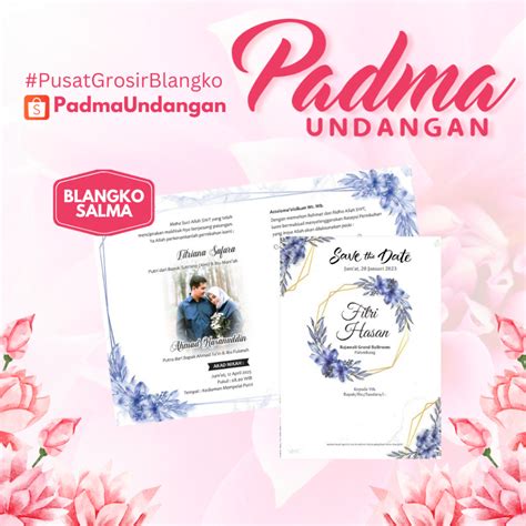 Jual Blangko Undangan Salma 201 Padma Undangan Shopee Indonesia