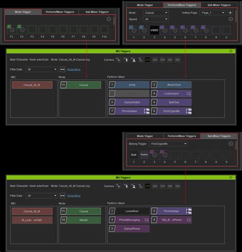 How To Assign Modes And Motions To Trigger List