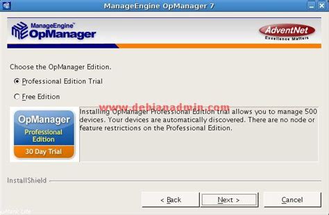 Monitoring Serversnetwork Devices With Opmanager Debian Admin
