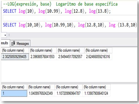 Funciones matemáticas en SQL Server DBA dixit