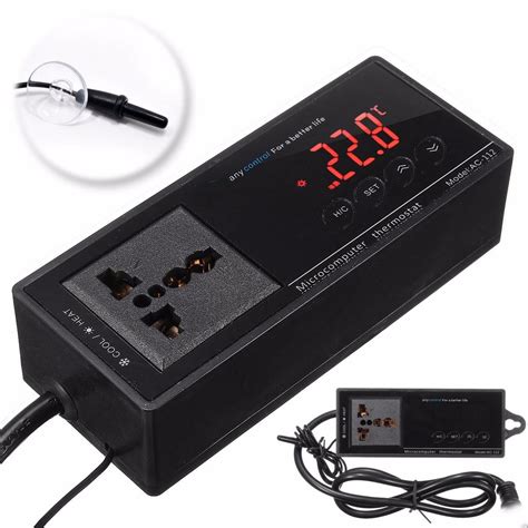 220v Digital Thermostat Temperature Controller Socket For Reptile Aquarium Tank Sale Banggood Com