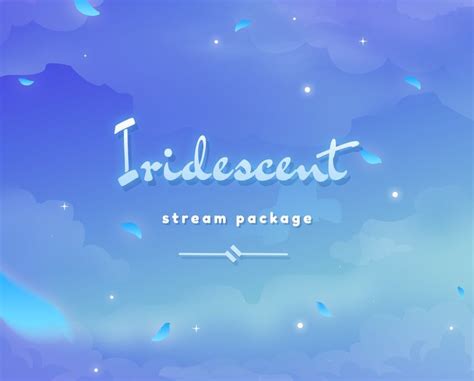 Iridescent Animated Stream Packageanimationbluestreamlabseasy