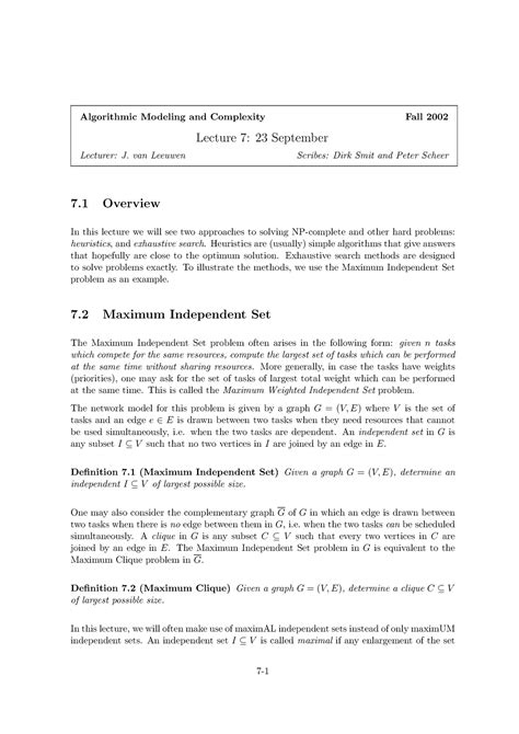 Misb Algoithms Algorithmic Modeling And Complexity Fall 2002
