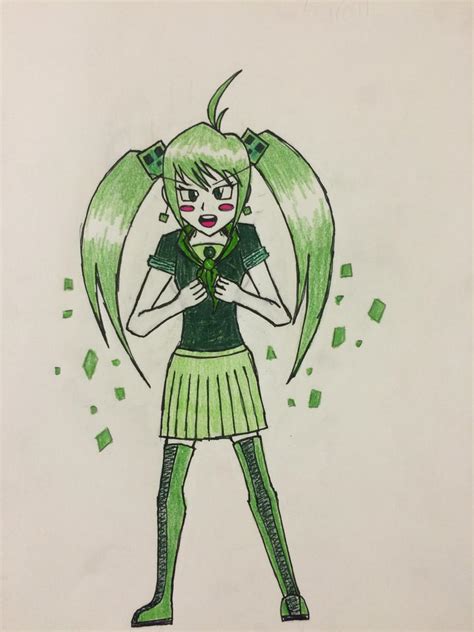 Sarah The Slime Girl Minecraft Mob Girls By Mihaimargineanu On Deviantart