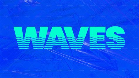wave text effect graphics motion array
