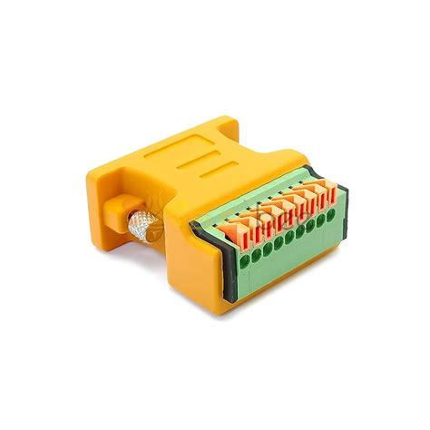 Db9 Screwless Terminal Block Terminal To D Sub Female