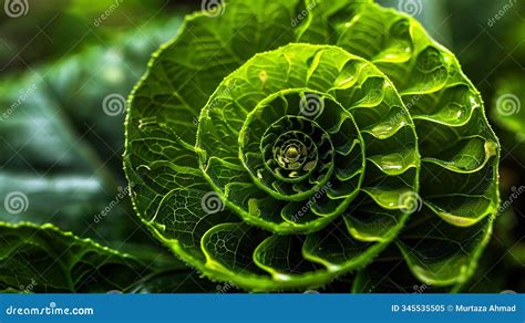 Aesthetic Display Of The Fibonacci Sequence In Nature Stock Illustration Illustration Of