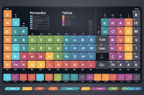 Premium Photo Interactive Periodic Table On A Touchscreen Display