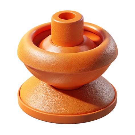 Dramatic Vintage D Printer Nozzle Extruding Orange Cutout Authentic 57259771 Png