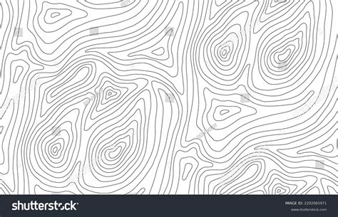Seamless Vector Topographic Map Background White Stock Vector Royalty Free 2202065971